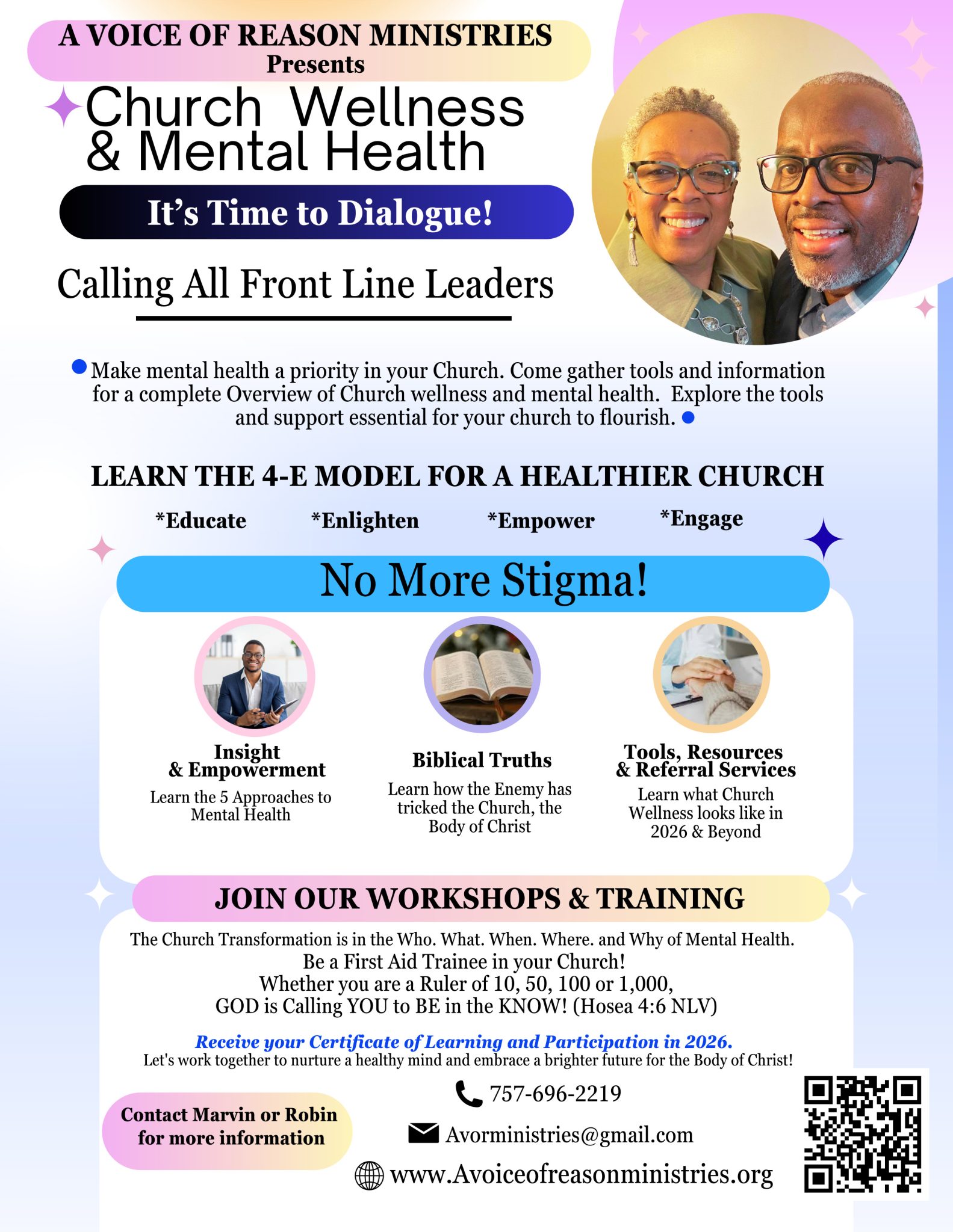 Church Wellness Workshop – A Voice of Reason Ministries